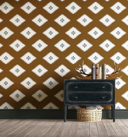 Chipmunk Sawtooth Wallpaper on Clay Coated Paper – Luxury Wallcovering ...