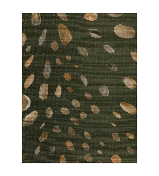 Green Cheetah Trompe L’oeil Wallpaper – Metallic Grasscloth – SUPPLY ...