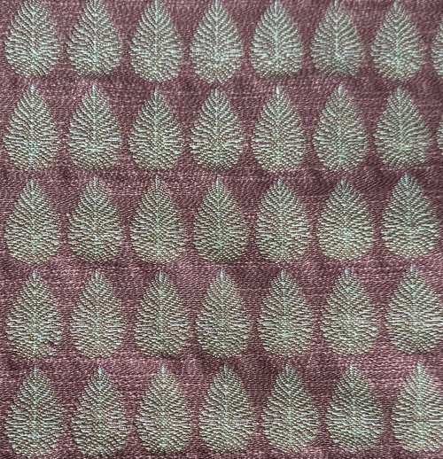 Rose/Ash - Reversible Leaf Woven Fabric | PFAS-Free | Sold by the Yard ...