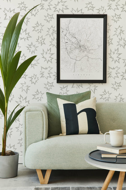 Grey POW! Wallpaper – Straight Match Washable Wallcovering – SUPPLY ...