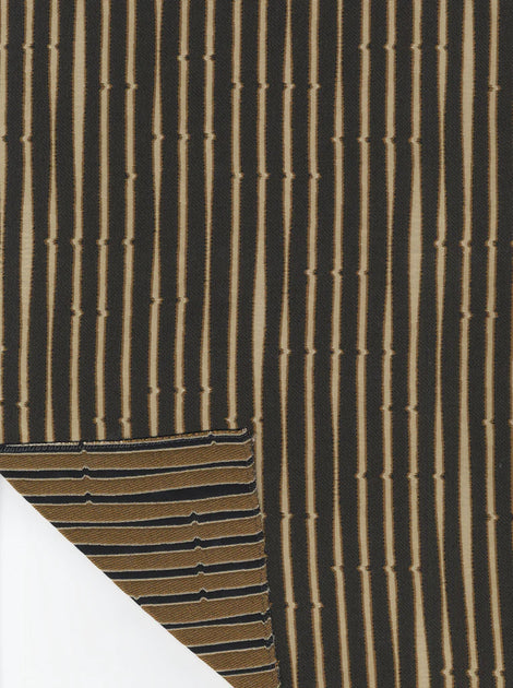 Brown Snag Stripe Fabric – Reversible, 53" Width – SUPPLY Showroom