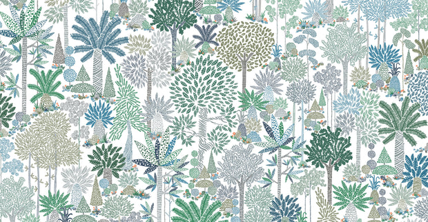 Jungle Clea Wallpaper – Elegant Designer Pattern Wallcovering – SUPPLY ...