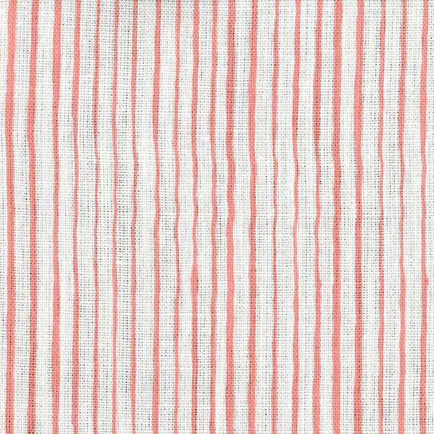 Pink - Common Stripe - Heavy Oyster Linen Fabric - Premium Quality ...