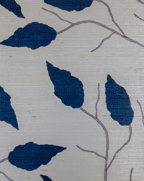 Ink Wallpaper – Sumac | Pearlescent Grasscloth, 33” Trimmed Roll ...