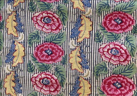 Multi Color Stripe on Natural - Fabric – French Roses | Supply Showroom ...