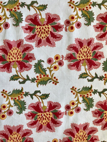 Multi Color on Ivory - Fabric – French Floral Cotton/Linen | Supply ...