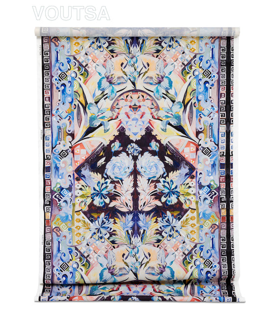 Bianca Linen - 100% Linen Fabric - Long Vertical Repeat | Supply ...