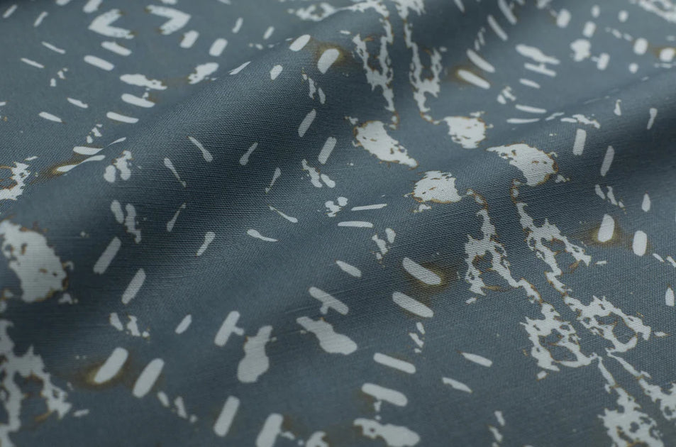 Petrol Native Embers Fabric - 56" Width, 14.8” x 9” Repeat ...