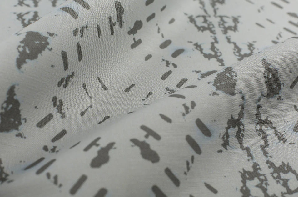 Silver Native Embers Fabric - 56" Width, 14.8” x 9” Repeat ...